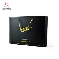 China Black Pillow Packaging SGS Corrugated Cardboard Box With Handle Rope for sale
