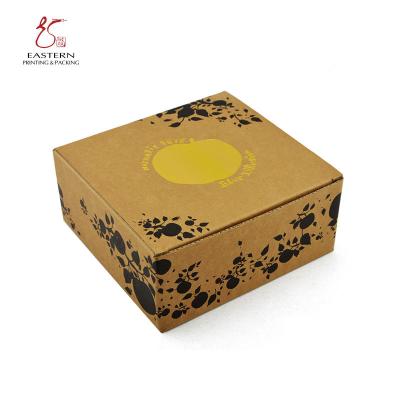 China Custom Printed E Flute Corrugated Packaging Box with Gold Foil Hot Stamping 4 Color Offset for sale