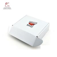 China White Custom Logo Printed Cardboard Corrugated Moving Boxes E Flute for sale