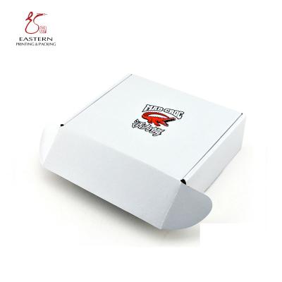 China White Custom Logo Printed Cardboard Corrugated Moving Boxes E Flute for sale