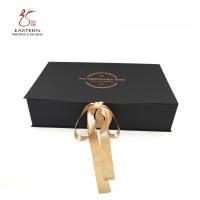 China 157gsm Cardboard Packaging Boxes CMYK Pantone Black Cardboard Box With Lid for sale