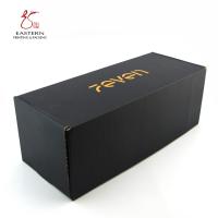 China Recycled Black Color 60mm Height Corrugated Boxes SGS Approve for sale