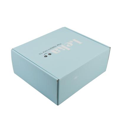China Custom E Flute Corrugated Cardboard Shipping Boxes White Color for Gifts 4 Color Offset Printing for sale