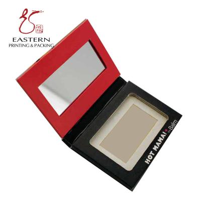 China Custom Rigid Cardboard Eyeshadow Palette Packaging 350gsm with Mirror for sale