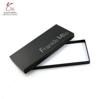 China Black Color 60mm Width Paperboard Packaging Box With Lid And Base for sale