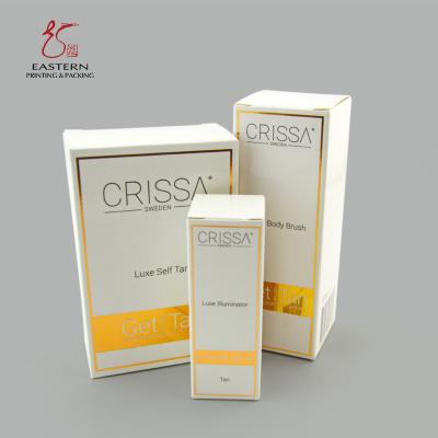 China Custom Flat Cardboard Cosmetic Boxes for Body Scrub with CMYK Printing SGS Certified for sale