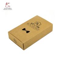 China Kraft Paper 70mm Width 120mm Length Foldable Cardboard Boxes For Bow Tie for sale