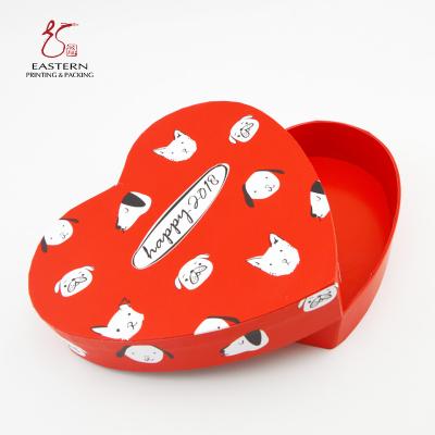 China Custom Heart Shaped Cardboard Gift Boxes for Valentine's Day with 4 Color Offset Printing for sale
