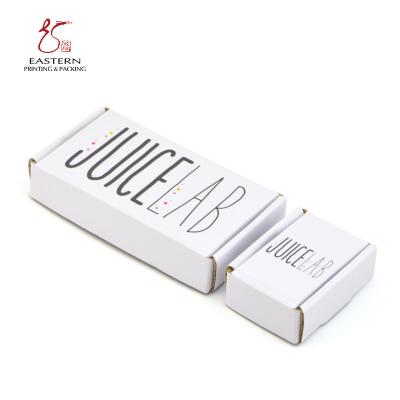 China Custom CMYK 4C Printing Recycled Corrugated Cardboard Box E Flute Hot Stamping for sale