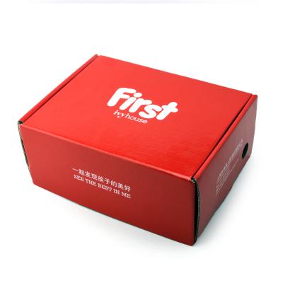 China Floding Colored Corrugated Cardboard Box For Baby Shoes Packaging for sale