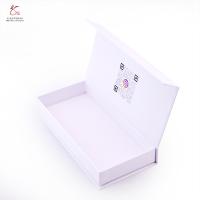 China OEM White Magnetic Gift Cardboard Boxes With Black Words for sale