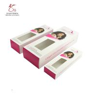 China CMYK Custom Printed Hang Cosmetic Packaging Paper Box For Hair Extension for sale