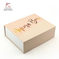 China 157gsm Coated Foldable Gift Boxes Skincare Packaging With Gold Foil Logo for sale
