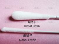 China Sterile Nylon Flocked Nasopharyngeal Swab 15cm with 3mm/5mm Tips for Medical Specimen Collection for sale