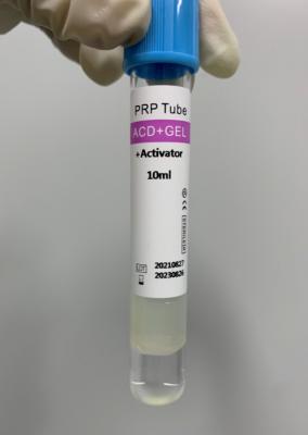 China Sterile PRP Serum Separation Tube 10ml Blood Collection for Medical Procedures - ISO 13485 Certified for sale