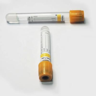 China Sarstedt SST Blood Test Tube 5ml with Silica Gel Anticoagulant for Serum Separation - 13x75mm Size for sale