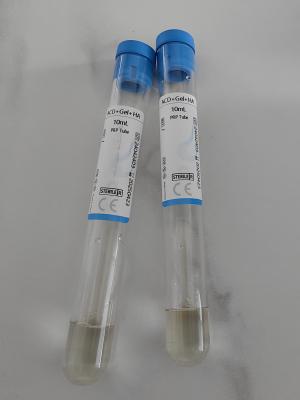 China Disposable Vacuum Sterile ACD+GEL+HA Blood Collection Tube for Clinical Trials - 10mL Capacity for sale