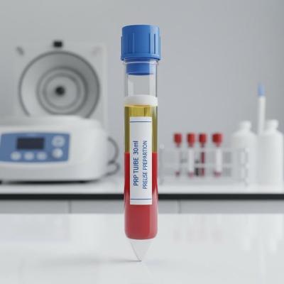 China PRP Tube 30ml Vacuum Blood Collection Tube for Platelet Rich Plasma Preparation with 2 Year Shelf Life for sale