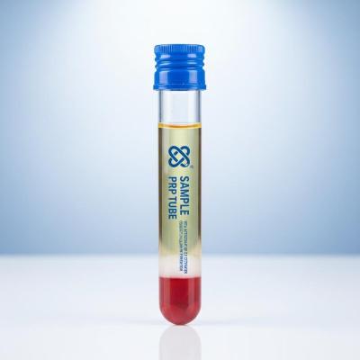 China PRP Tube 10ml with Sodium Citrate Anticoagulant for Platelet Rich Plasma Preparation Custom Logo for sale