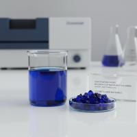 China Cosmetic Raw Material Guaiazulene Dark Blue Liquid Crystal Purity 99.5% Freezing Point 30C for sale