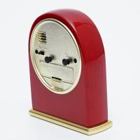 China Solid Wood Red Rosewood Desk Clock Hotel Guest Room Supplies Silent Sweep Movement 1AA Battery for sale