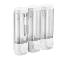 China Hotel Wall Mounted Double Soap Dispenser ABS 70x210x215mm Manual Press for sale