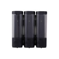 China Hotel Wall Mounted Double Soap Dispenser ABS 70x210x215mm Manual Press for sale