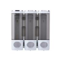 China Hotel Wall Mounted Double Soap Dispenser ABS 70x210x215mm Manual Press for sale