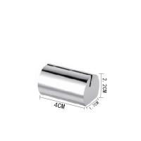China Stainless Steel Table Card Holder Cuboid Wedding Metal Tent Sign Holder 10x5cm for sale