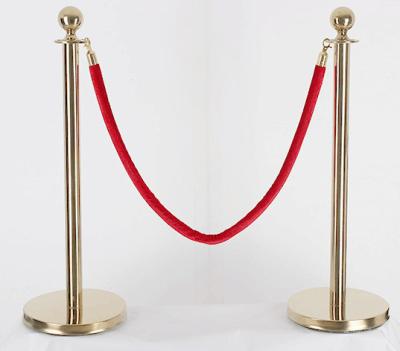 China Crowd Control Velvet Rope Stanchions 900mm Height Stainless Steel Hotel Lobby Barrier for sale