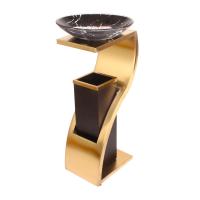 China Stainless Ashtray Trash Can Elevator Hotel Lobby Trash Cans for sale