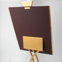 China Customized Stainless Steel 201 Metal Sign Stand for Hotel Restaurant 60cm for sale