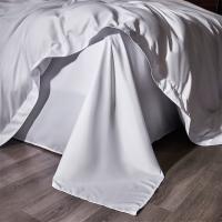 China 100% Cotton White Bedding Sheet Set For Five Start Hotel for sale