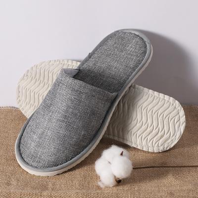 China Unisex Disposable Hotel Slippers Non Slip EVA Sole 29cm White Terry Guest Slippers for sale
