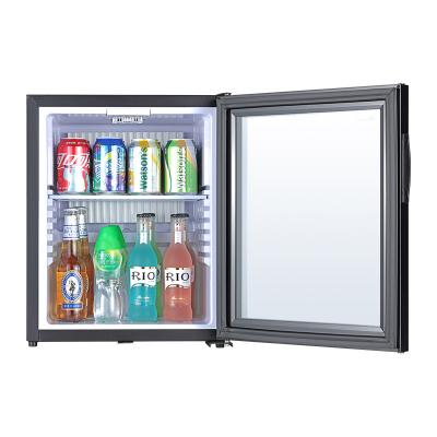 China 48L Hotel Mini Fridge 220V 60Hz Stainless Steel Minibar for Guest Room Supplies for sale