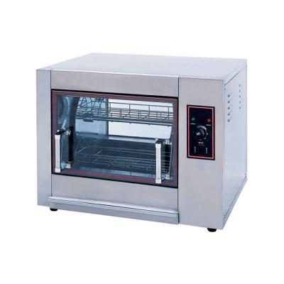 China Stainless Steel Commercial Rotisserie Oven 220V 6KW Electric BBQ Grill for 12 Chickens for sale