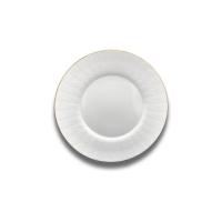 China White On Glazed Ceramic Plates With Cover For Wedding Party for sale