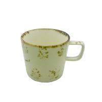China Western Restaurant Ceramic Tableware Set Gray And Yellow for sale