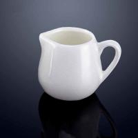China White Coffee Milk Creamer Pitcher Porcelain Small Serving Sauce for sale