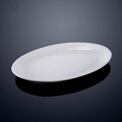 China Oval Shaped Fish Serving Plate Polished Fish Serving Platter Ceramic for sale