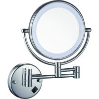China LED Hotel Magnifying Mirror 8 Inch Wall Mounted Makeup Mirror 3x 5x 7x 10x for sale
