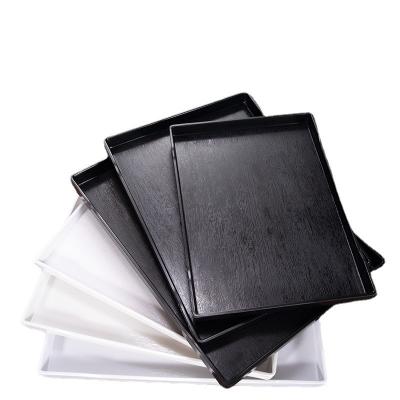 China 100% Melamine Rectangle Serving Tray Hotel Guest Room Supplies for sale