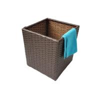 China Bamboo Rattan Laundry Basket 50L Hotel Guest Room Supplies Woven Hamper for sale