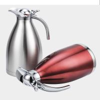 China 1.5L 2L Vacuum Insulated Stainless Steel Thermos Coffee Pot Hotel Guest Room Kettle for sale