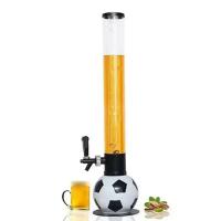 China 2.5L Plastic Clear Beer Dispenser Football Soccer Beer Tower for Party for sale