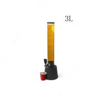 China Plastic 3L Beverage Tower Coffee Bar Equipment Black Beer Tower for sale