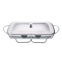 China 2.0L Rectangle Stainless Steel Chafing Dish Buffet Food Warmer for Catering for sale