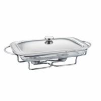 China 2.0L Rectangle Stainless Steel Chafing Dish Buffet Food Warmer for Catering for sale