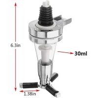 China Aluminum 2 Bottle Rotating Liquor Dispenser 16x12x32cm for Home Bar for sale