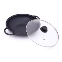China Double Ears Aluminum Alloy Soup Pot 28cm Nonstick Induction Base Hot Pot for sale